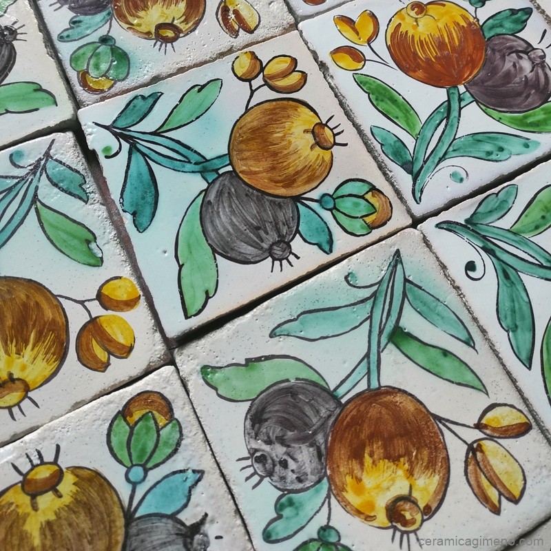 1m2 de Azulejo Barroco "Pometes"